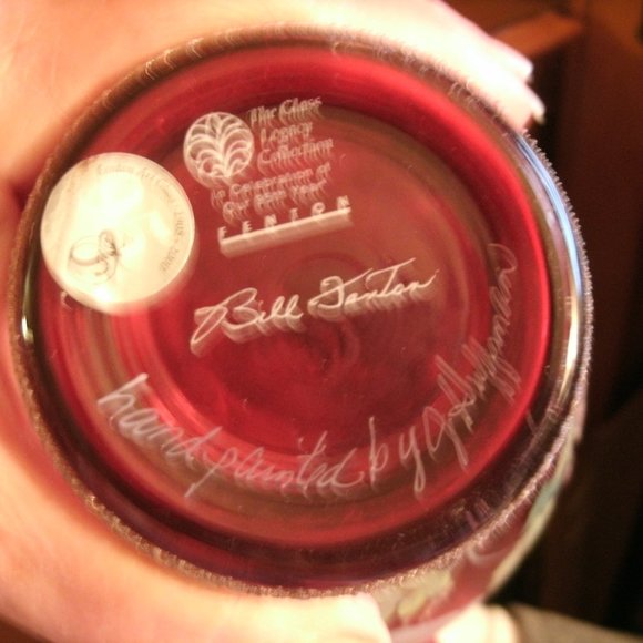 Fenton | Accents | 200 Fenton The Glass Legacy Collection Signed Bill ...